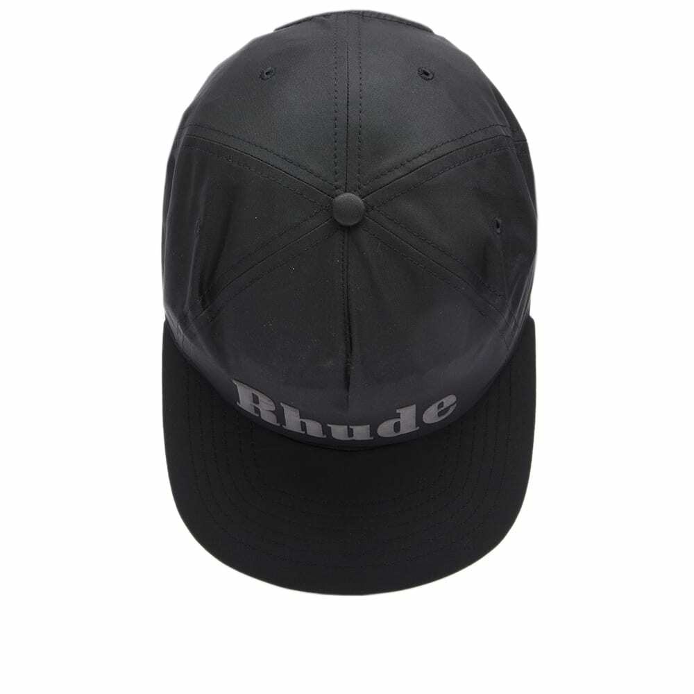 Rhude Men's Satin Logo Cap in Black Rhude