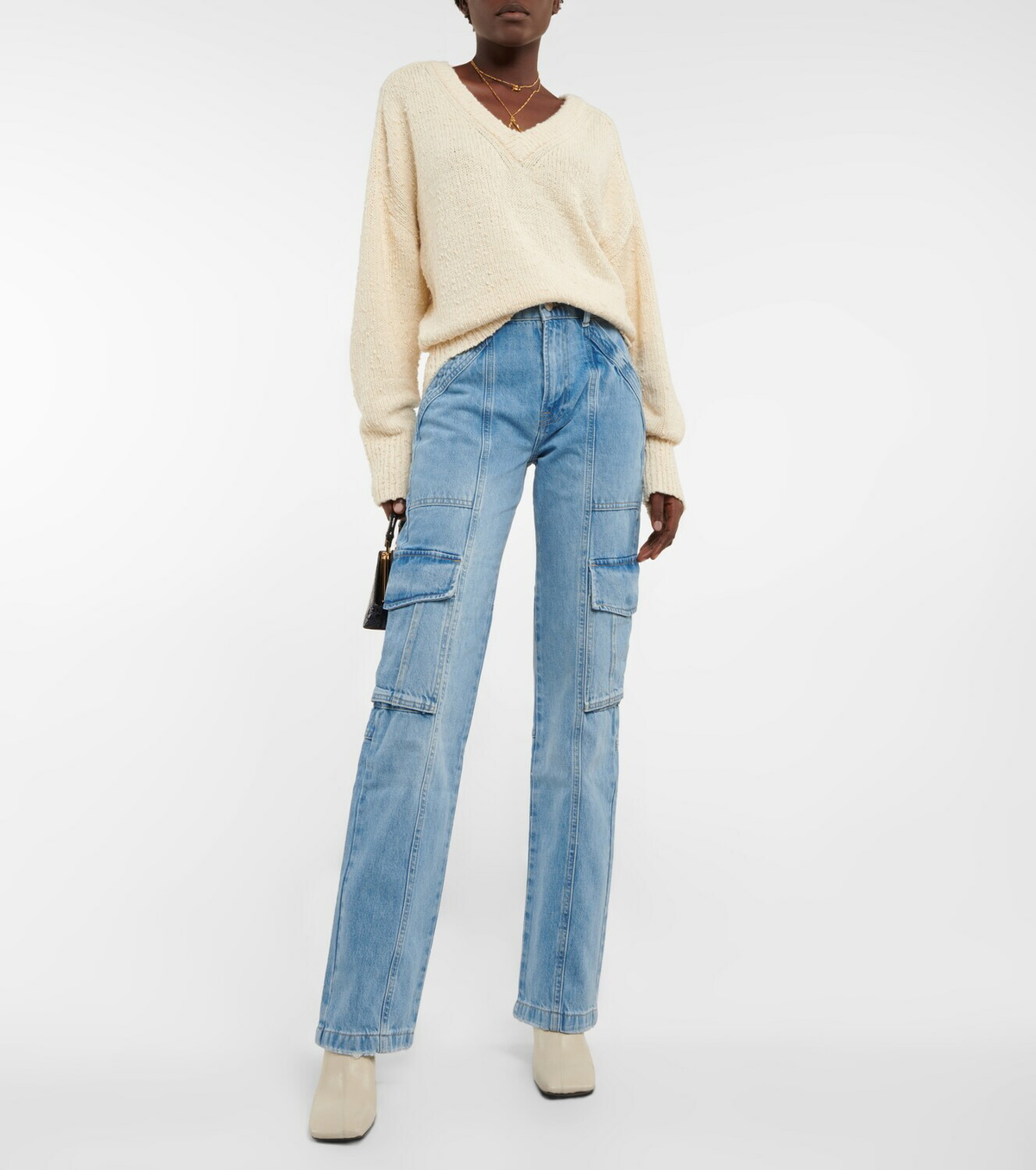 Frame - Utility high-rise jeans Frame Denim
