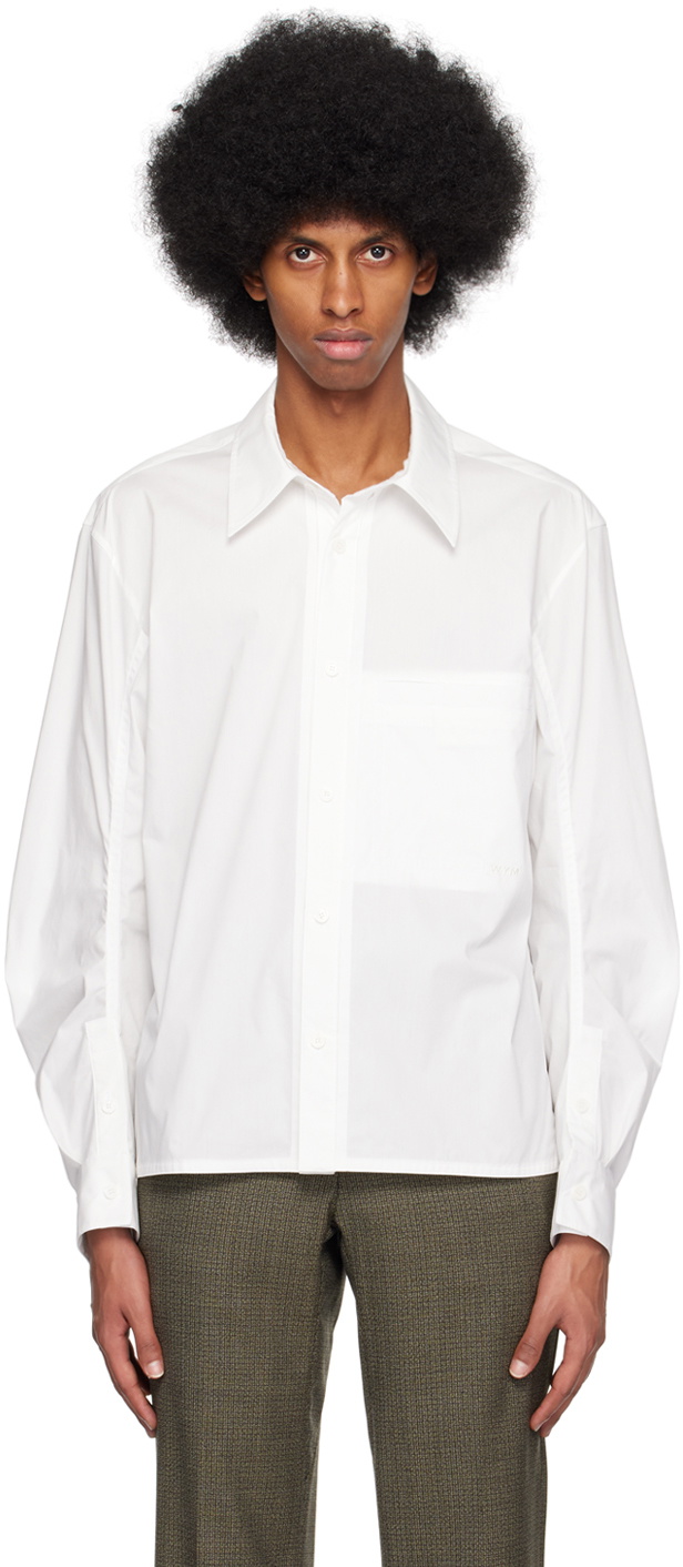 Wooyoungmi White Vented Shirt Wooyoungmi