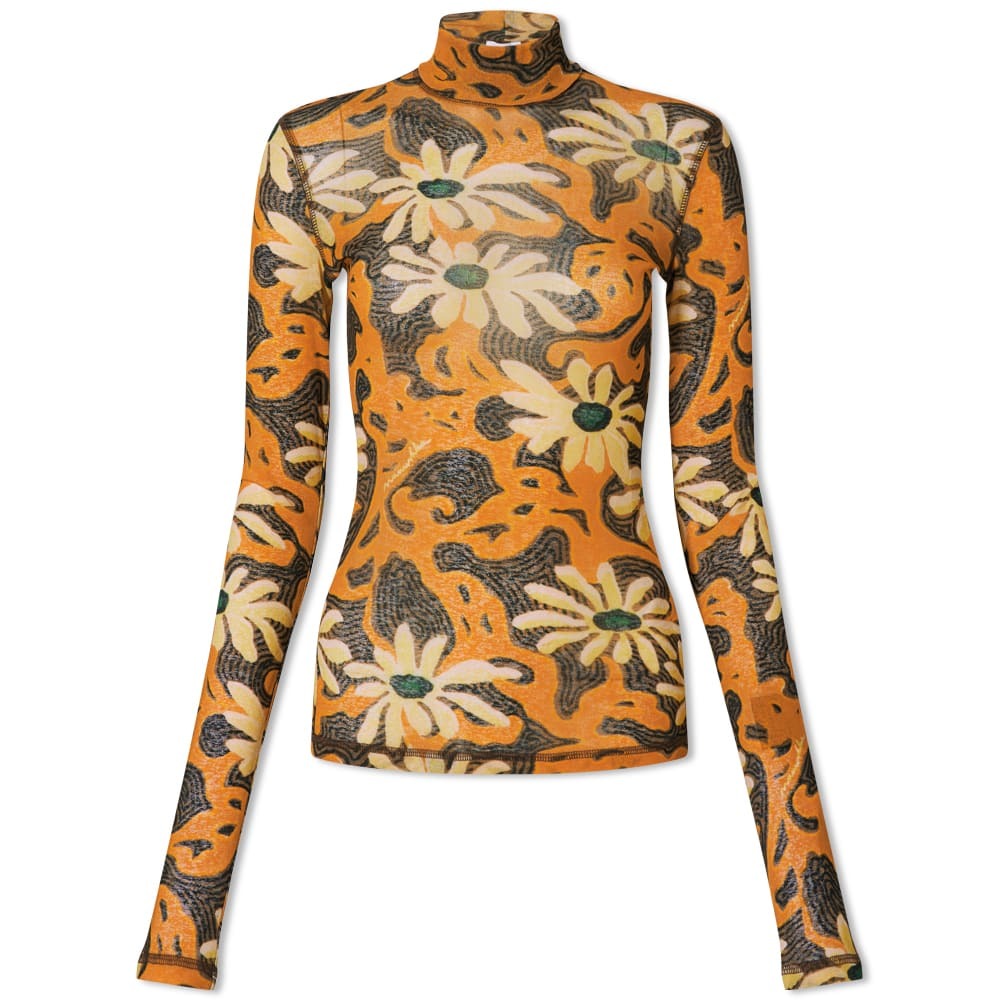 Nanushka Harri Floral High Neck Top Nanushka