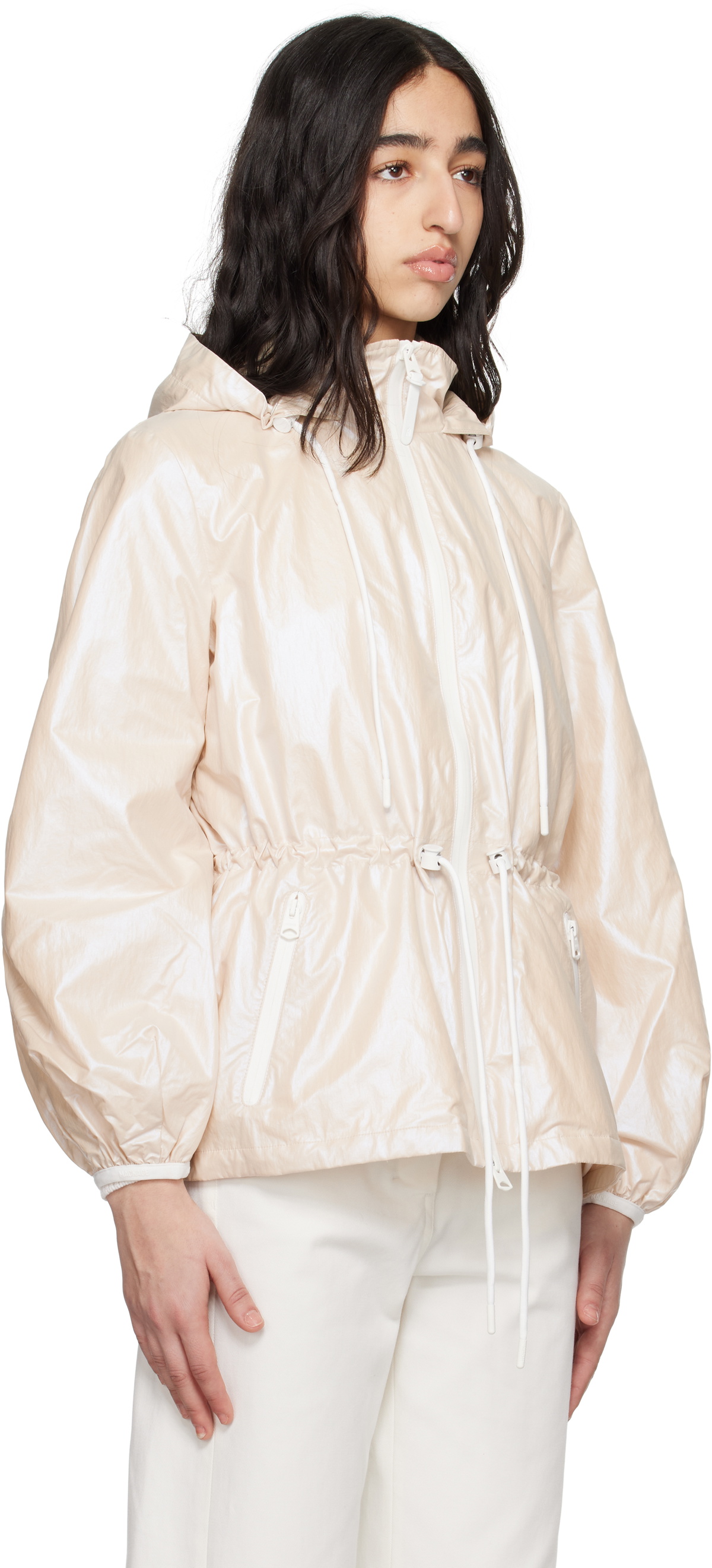 MACKAGE Off-White Isha Balloon Sleeve Rain Jacket Mackage