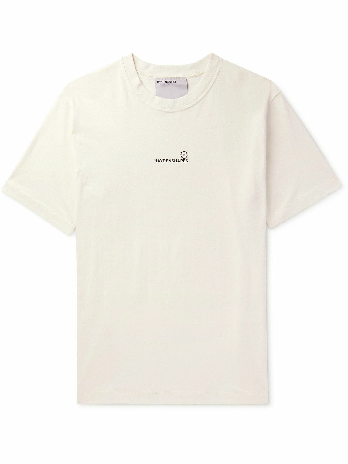 HAYDENSHAPES - Shapers Logo-Print Cotton-Jersey T-Shirt - Neutrals ...