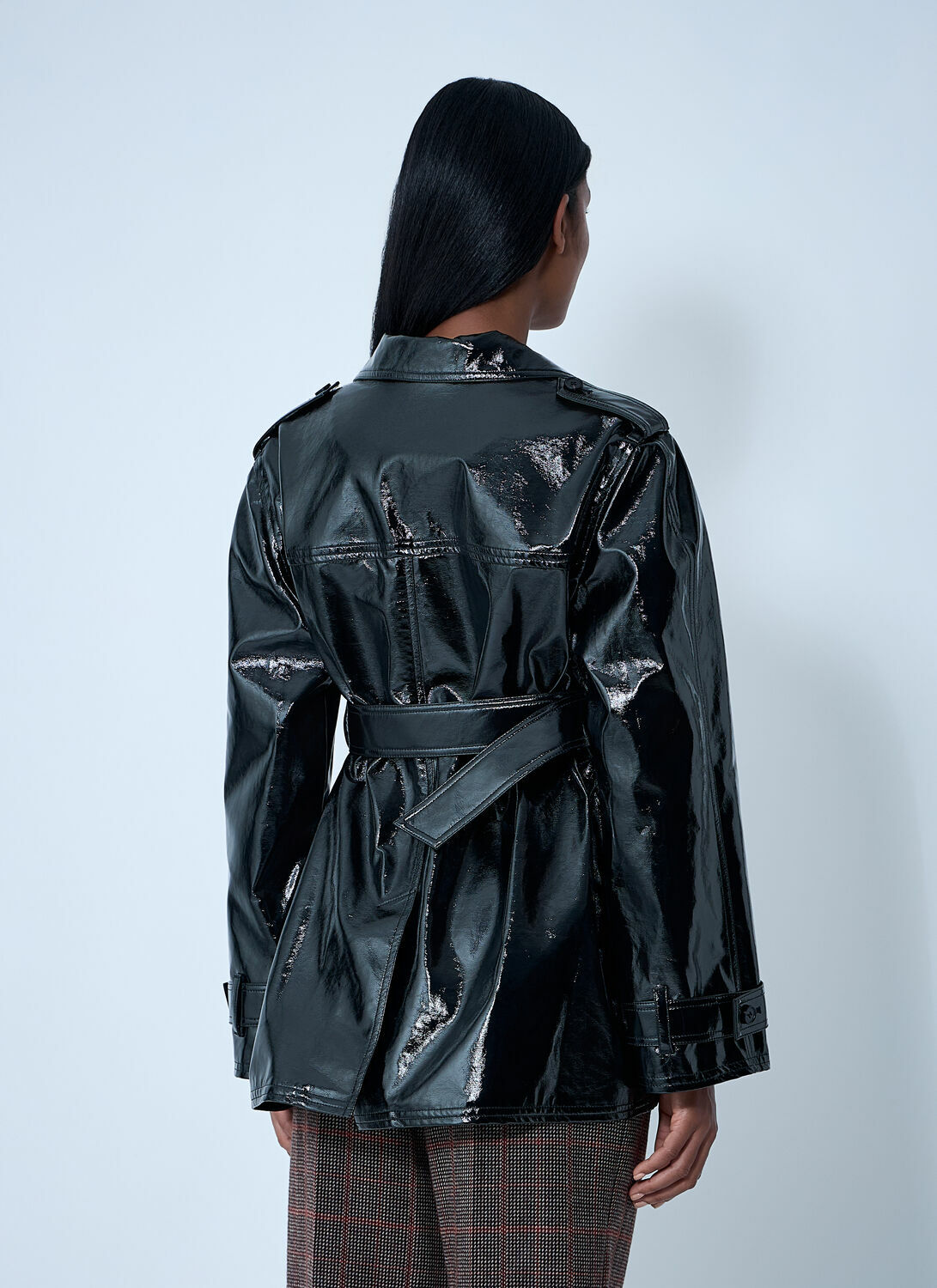 Chloé High-Shine Belted Jacket Chloe