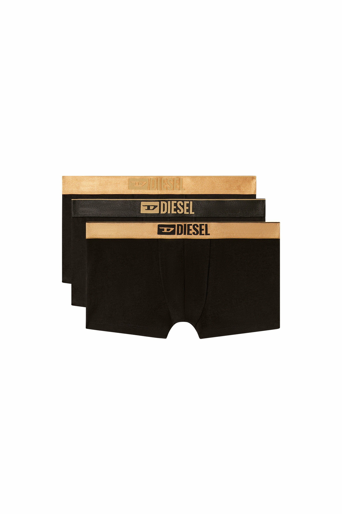 Diesel Three-pack metallic boxer briefs - Trunks Mens in Black Diesel