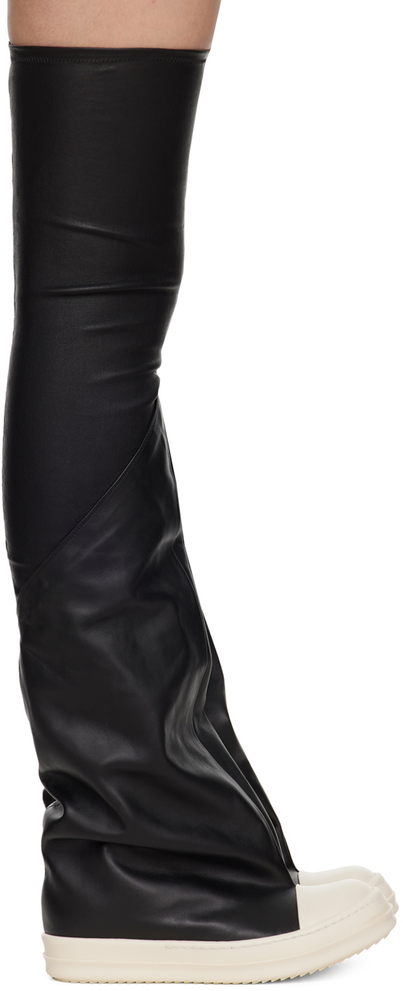 Rick Owens Black Flared Boots Rick Owens