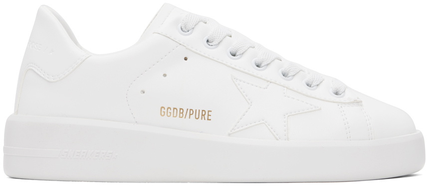 Golden Goose White Purestar Sneakers Golden Goose Deluxe Brand
