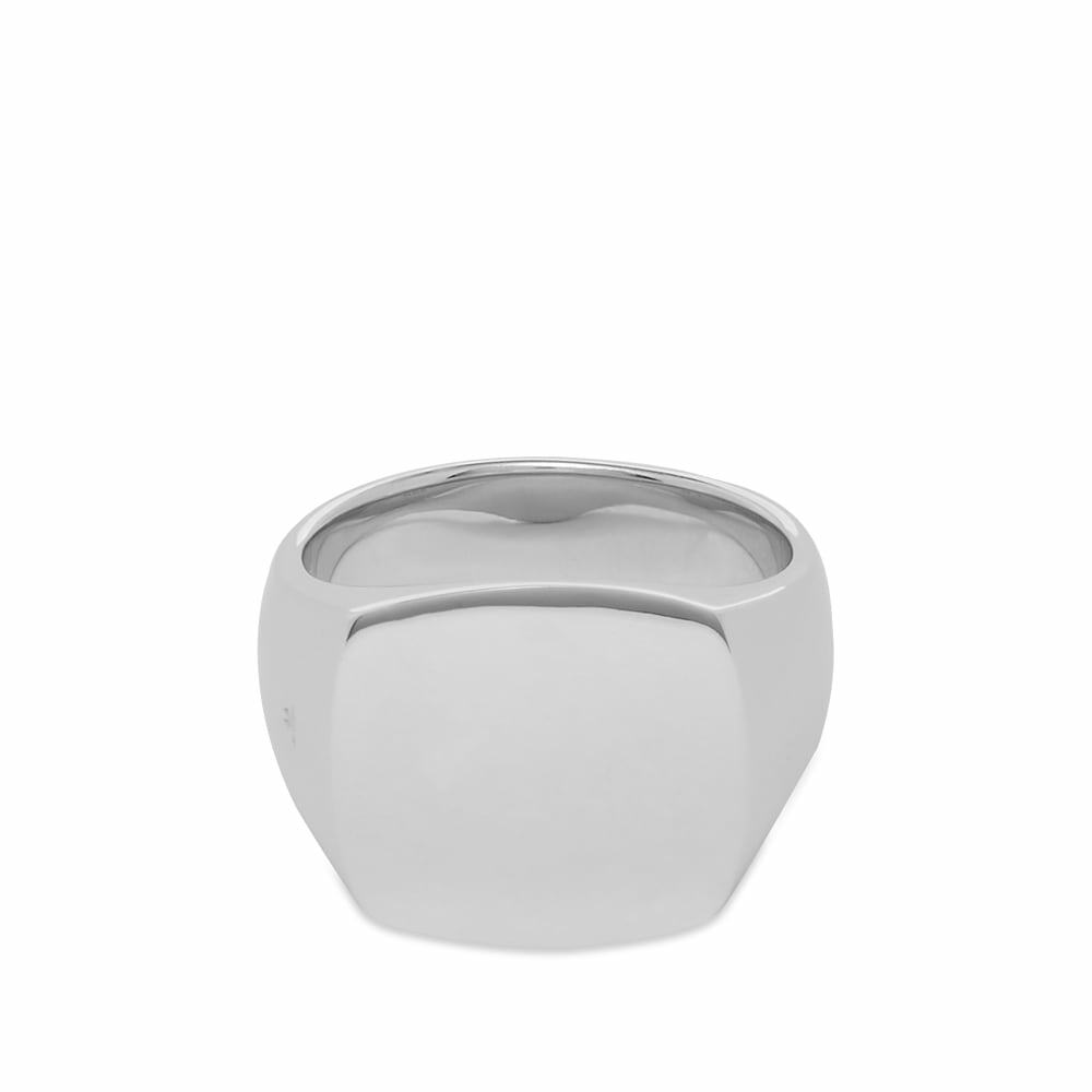 Tom Wood Men's Cushion Polished Ring in Silver Tom Wood