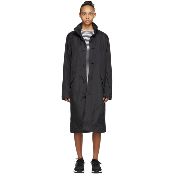 Opening Ceremony Black Hooded Trench Coat Opening Ceremony