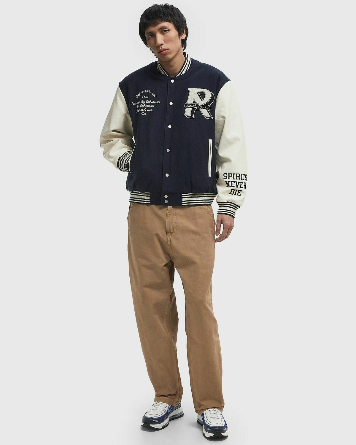 Represent REPRESENT OWNERS CLUB VARSITY JACKET Blue Mens Bomber Jacket ...