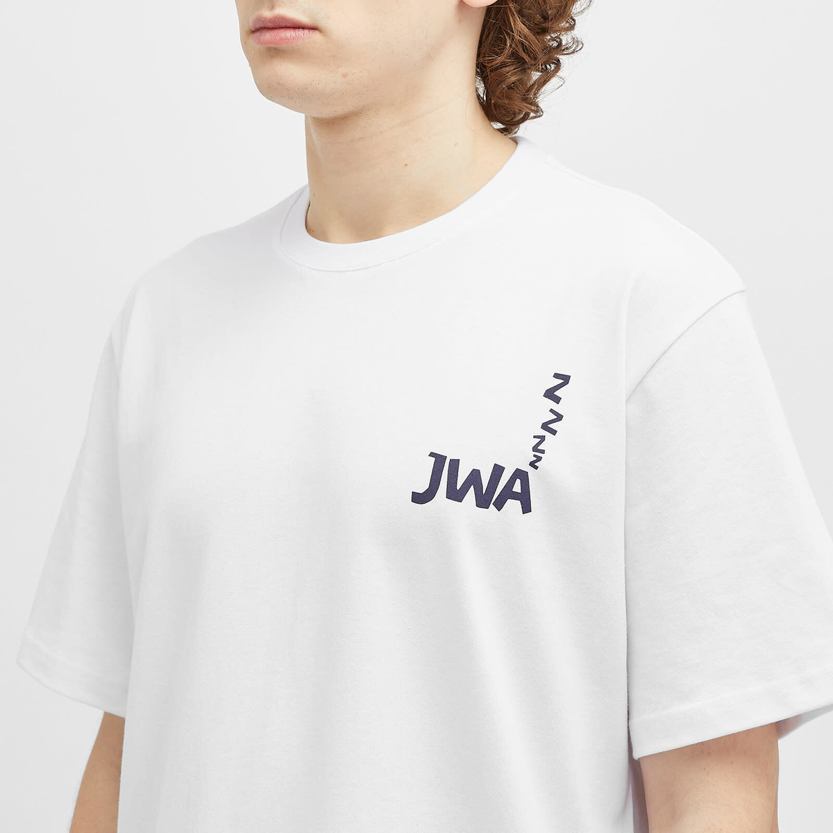 JW Anderson Men's JWA Back Print T-Shirt in White JW Anderson