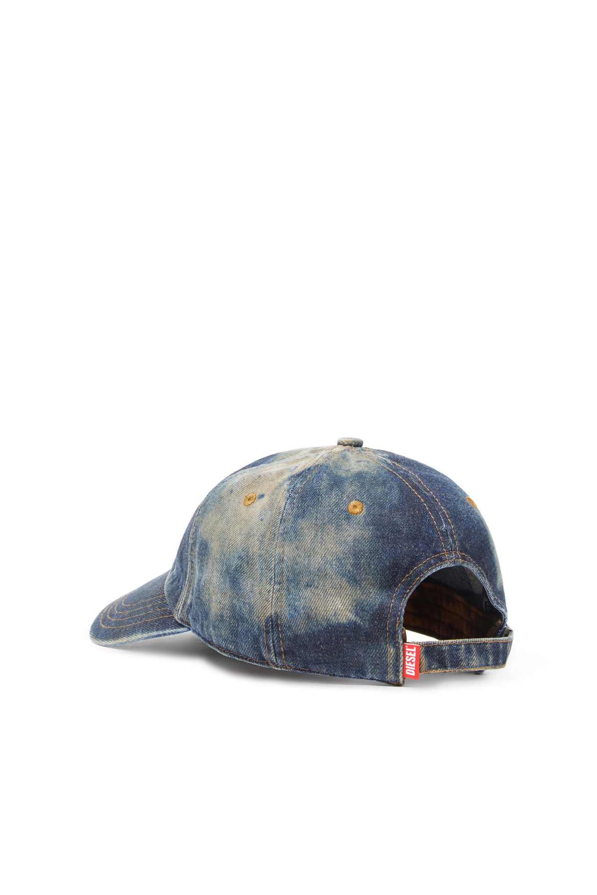 Diesel Baseball cap in dirty-effect denim - Caps - Unisex - Blue Diesel
