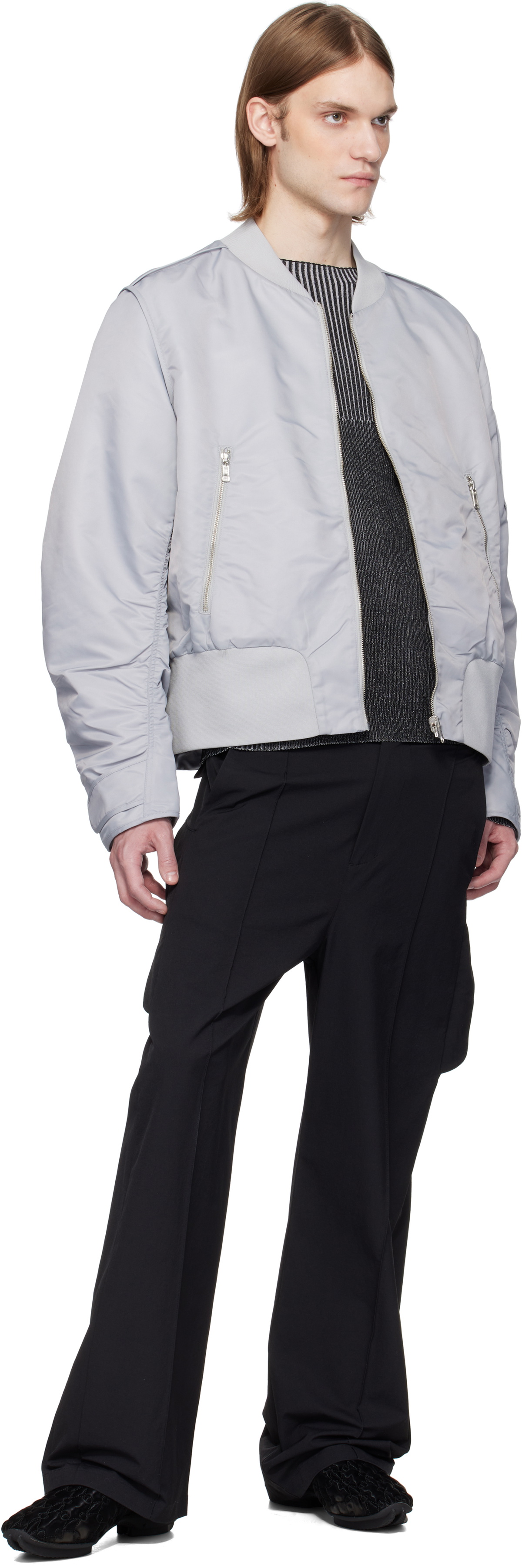 A. A. Spectrum Gray Coressen Padded Reversible Jacket A. A. Spectrum