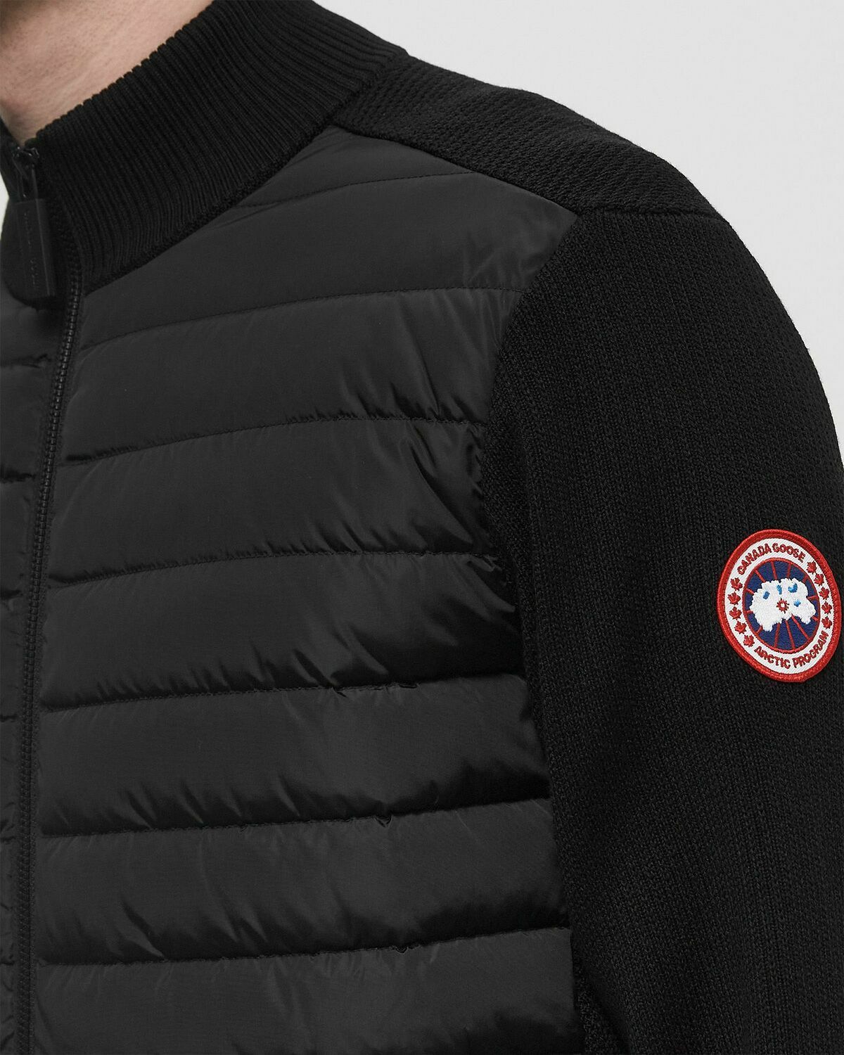 Canada Goose Hybridge Knit Jacket Black Mens Down & Puffer Jackets ...