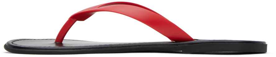 The Row Red & Black Beach Sandals The Row