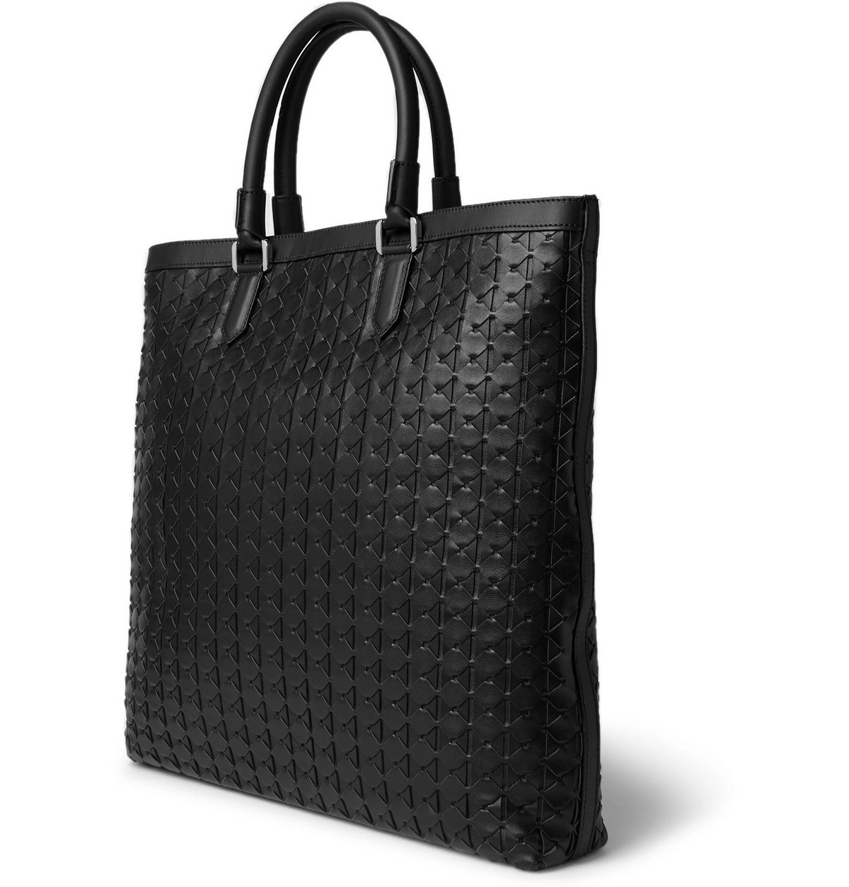 Serapian - Mosaico Leather Tote Bag - Black Serapian