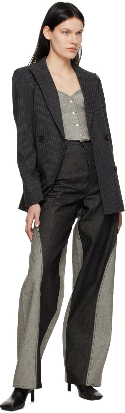 Elleme Gray Wavy Jeans