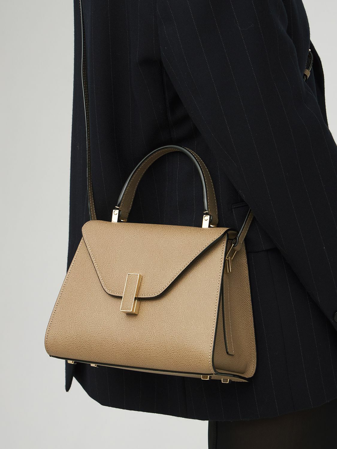 VALEXTRA - Mini Iside Grained Leather Bag Valextra