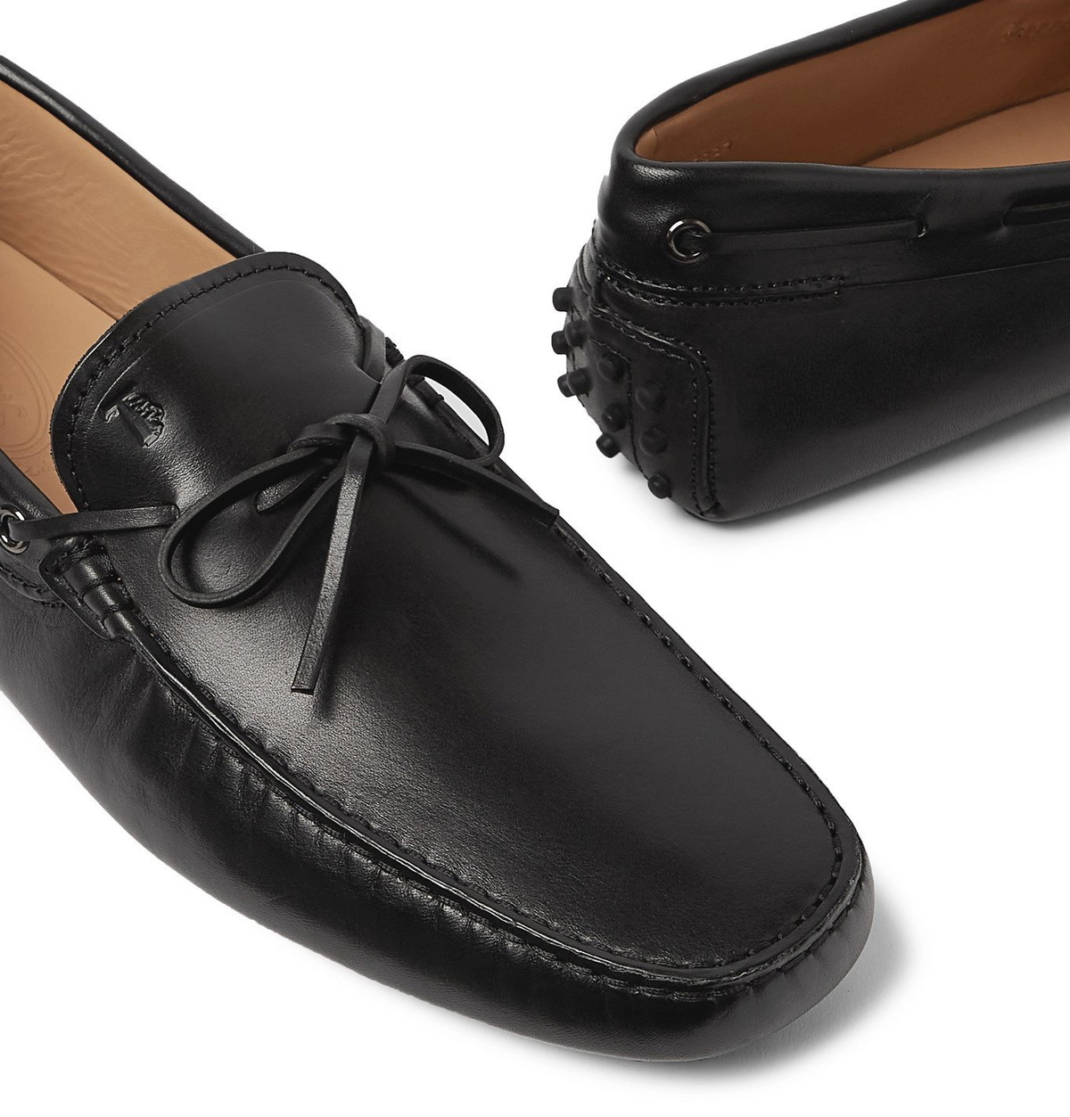 TOD'S - Gommino Leather Driving Shoes - Black Tod's