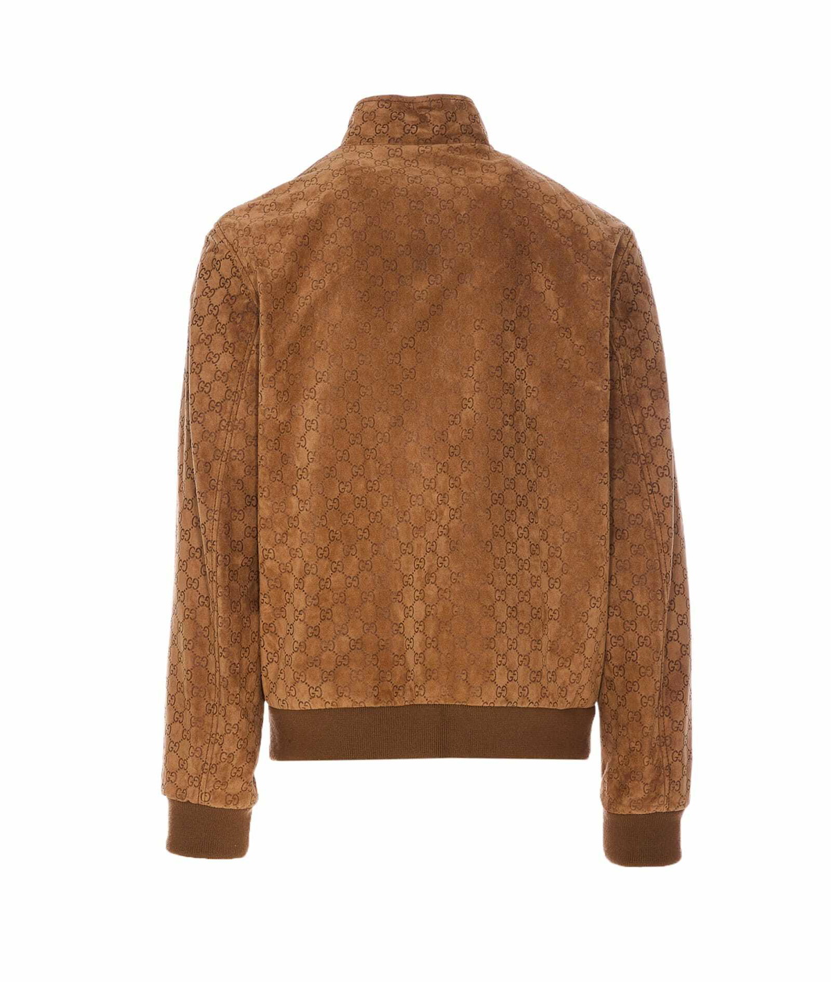 Gucci Embossed Gg Suede Bomber Jacket Gucci