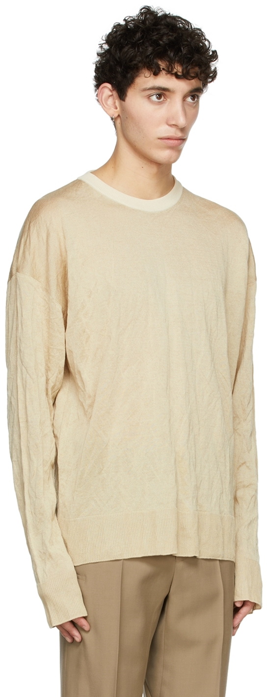 Wooyoungmi Beige Rayon Sweater Wooyoungmi