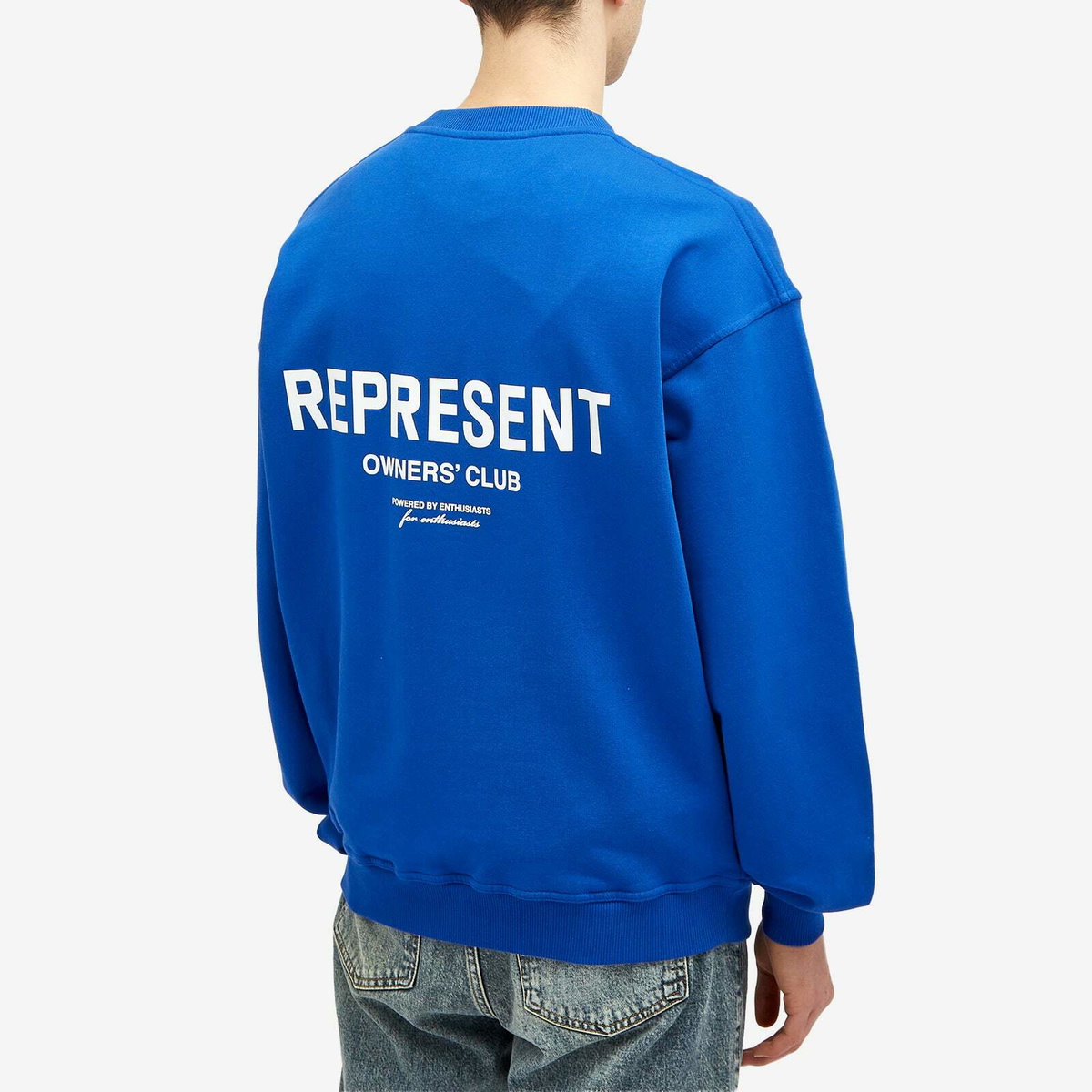 Represent Men's Owners Club Sweatshirt in Cobalt Blue Represent
