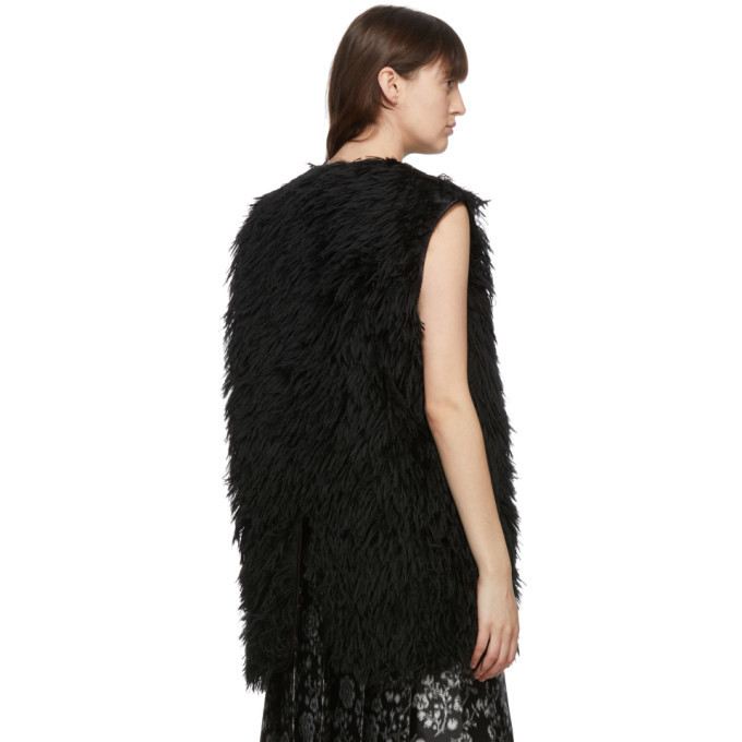 Tricot Comme des Garcons Black Shag Vest Tricot Comme des Garcons