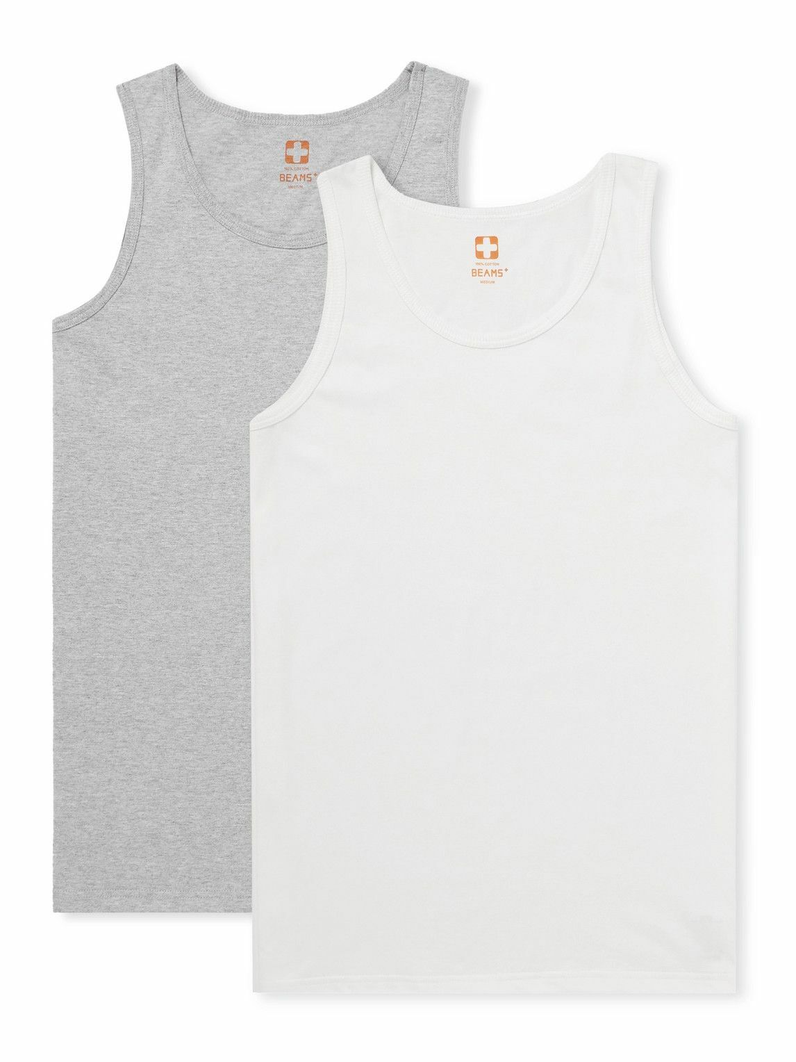 Beams Plus - Two-Pack Slim-Fit Cotton-Jersey Tank Tops - Multi Beams Plus