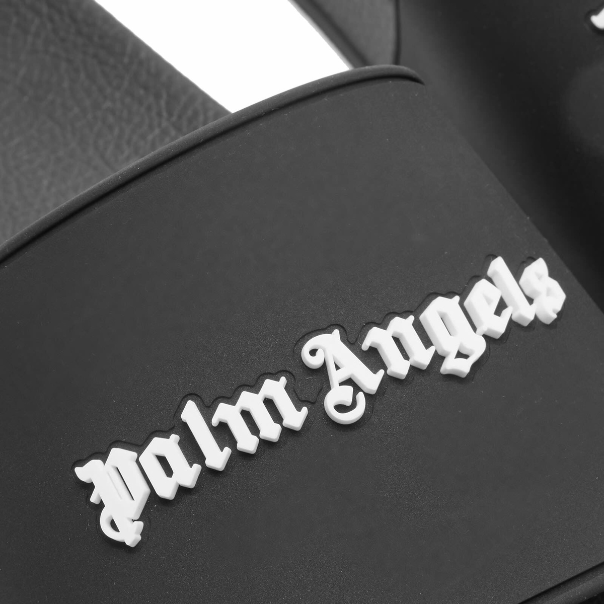 Palm Angels Women's New Logo Pool Slider in Black Palm Angels