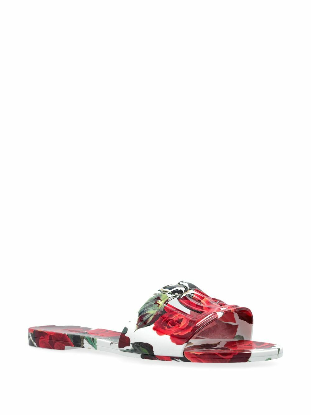 Dolce & Gabbana DG Floral-Print Slides Dolce & Gabbana