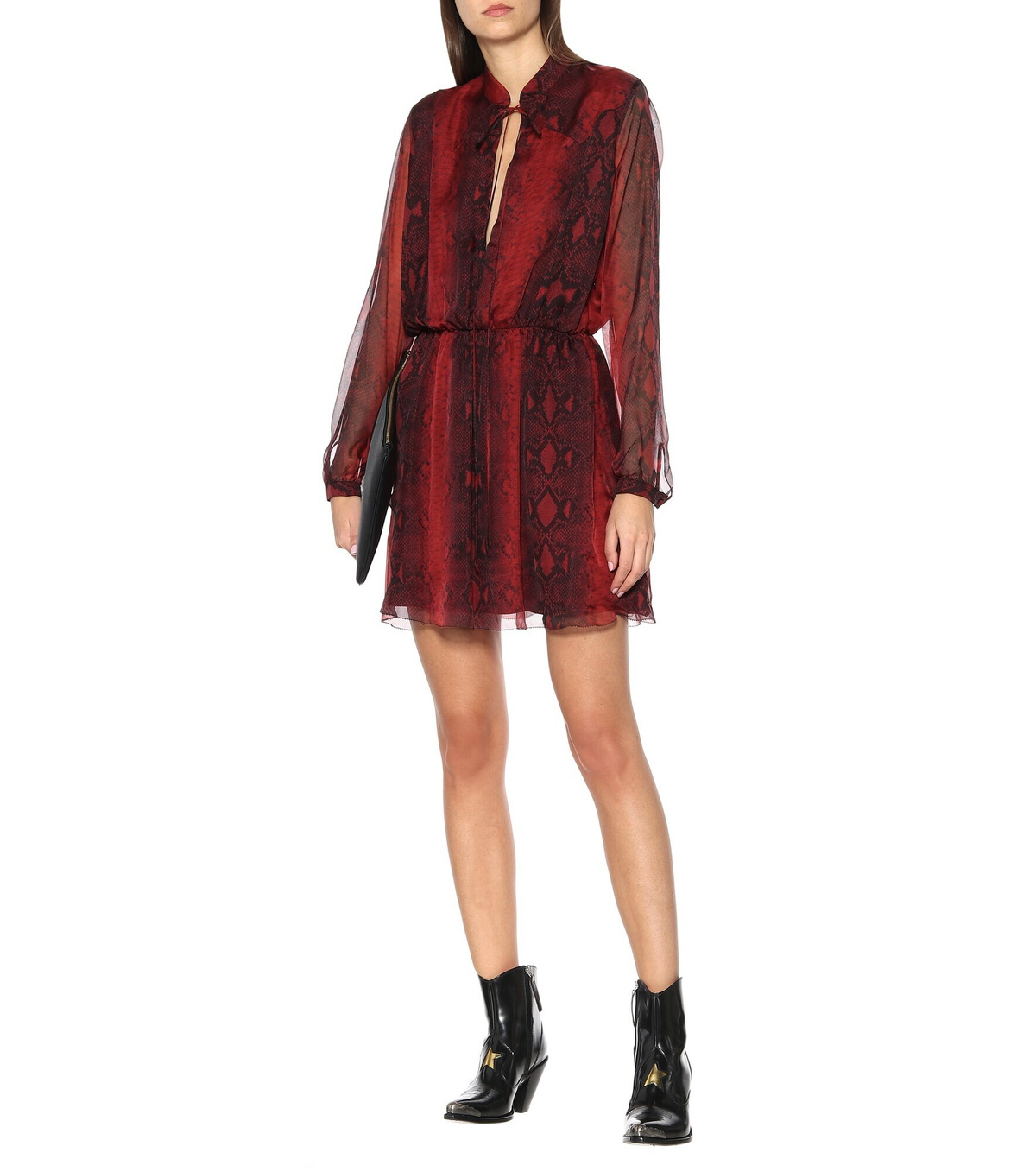 Amiri - Printed silk minidress Amiri