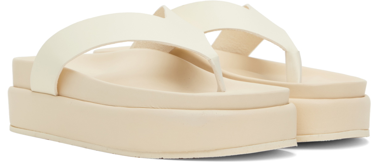 Ancient Greek Sandals Off-White Charys 2flatform Flip-Flops Ancient ...