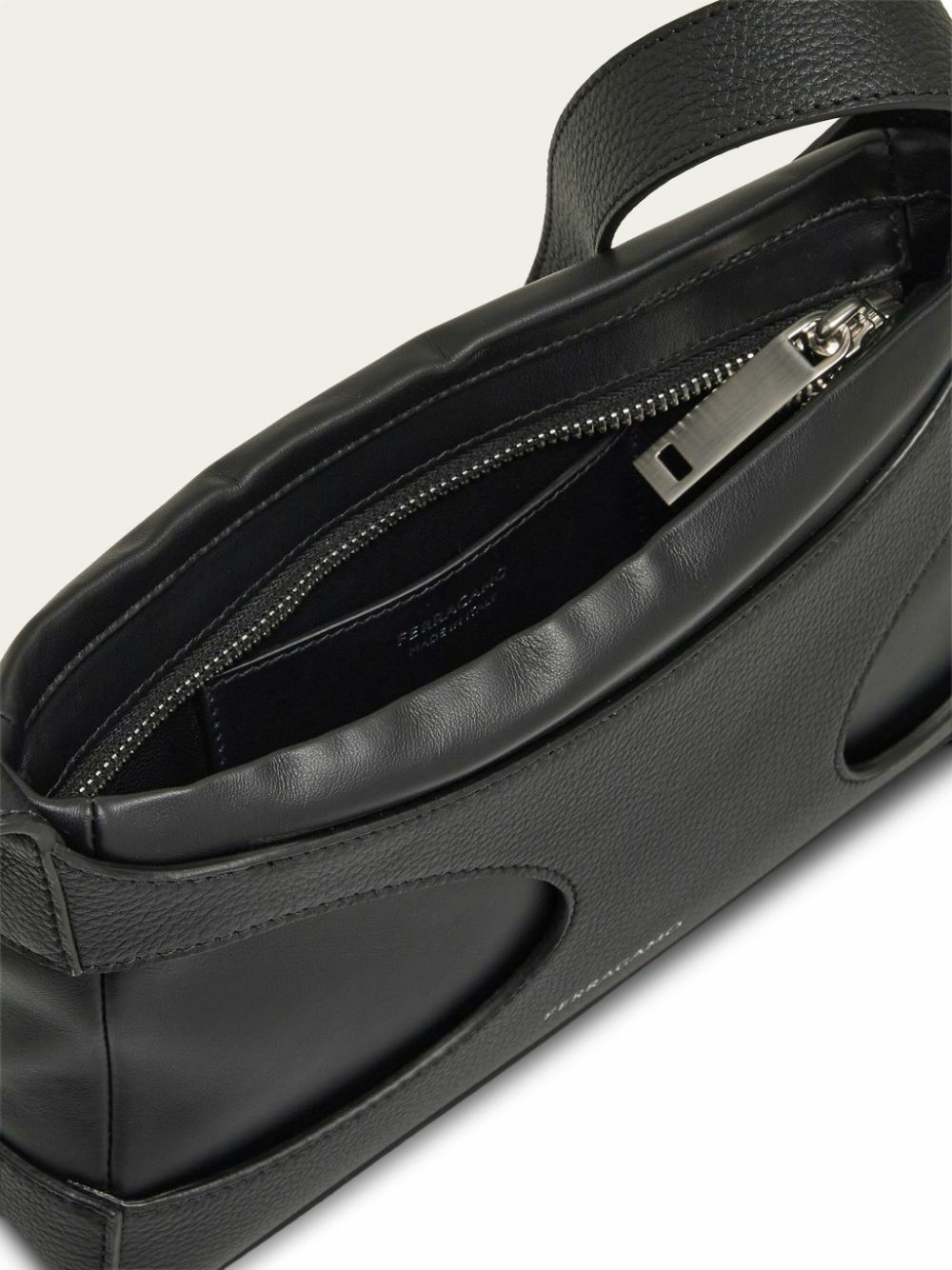 FERRAGAMO - Cut Out Mini Leather Shoulder Bag Salvatore Ferragamo