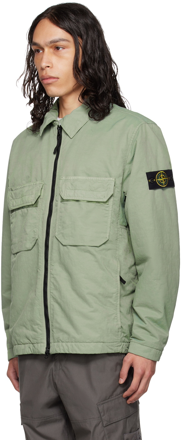 Stone Island Green Opaque Jacket Stone Island