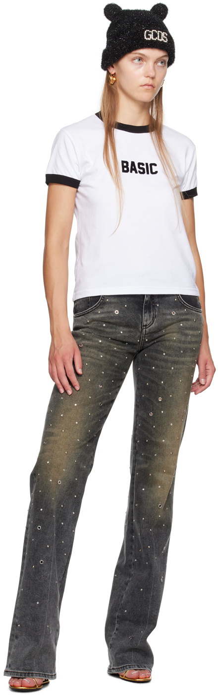 GCDS Gold Heartbreaker Earrings GCDS