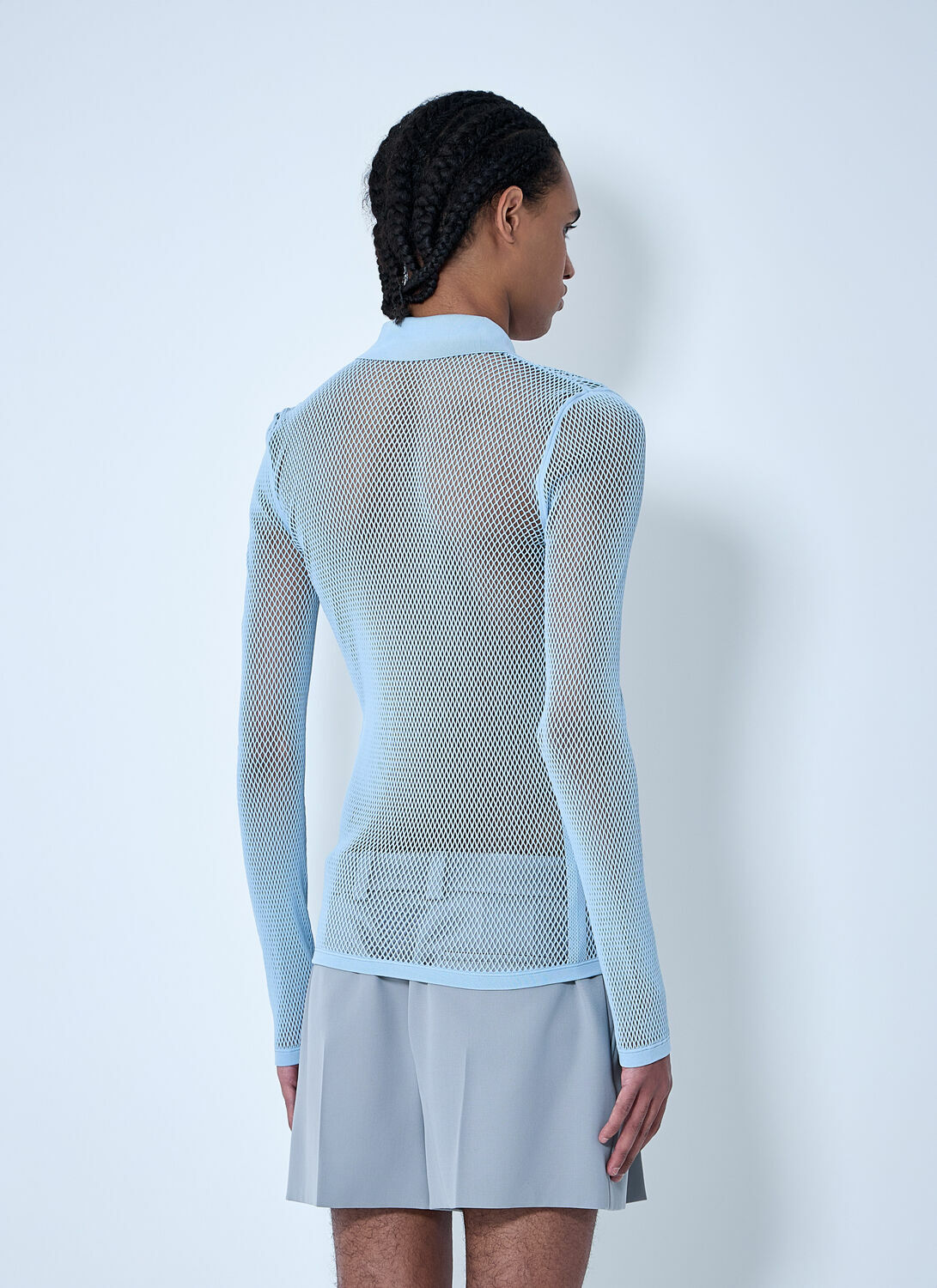 Gucci Embossed Technical Mesh Polo Top Gucci