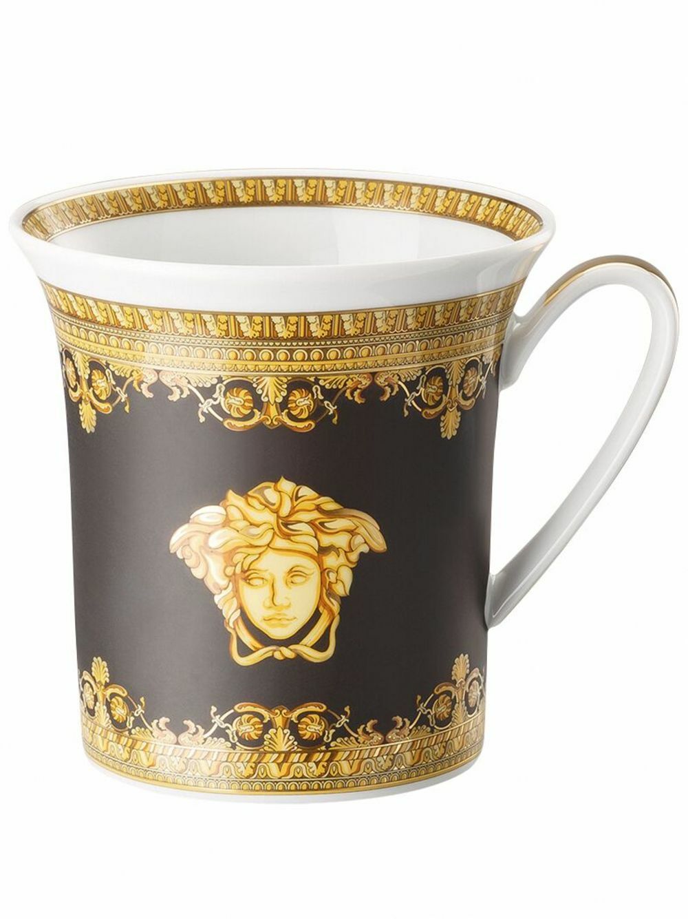 Versace Black I Love Baroque Porcelain Mug Versace