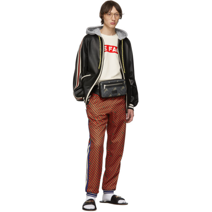 Gucci Red and Green Striped Lounge Pants Gucci