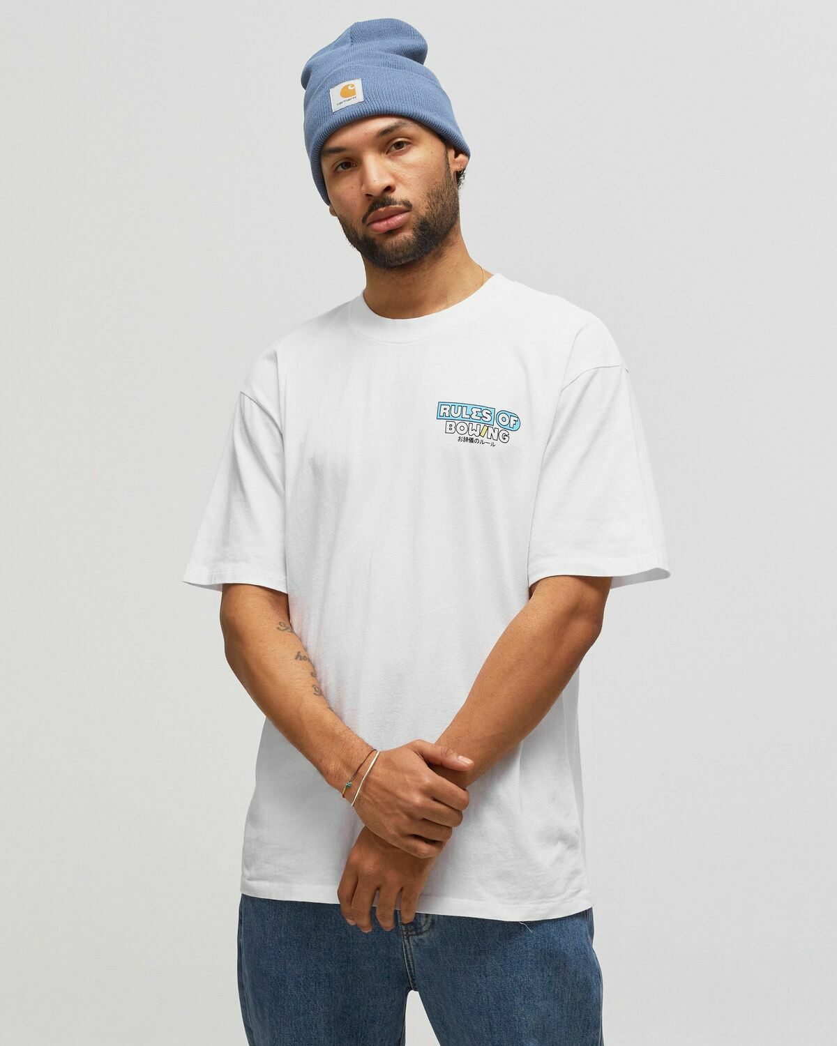 Edwin Rules Of Bowing Tee White Shortsleeves Edwin