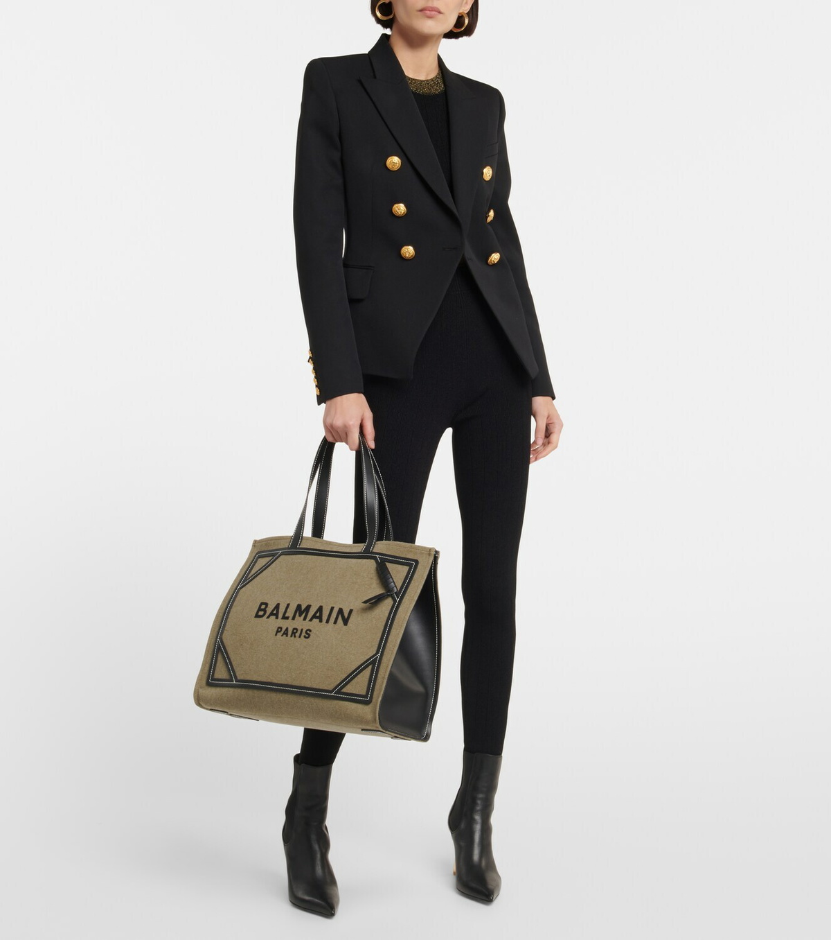 Balmain - B-army Medium canvas tote bag Balmain