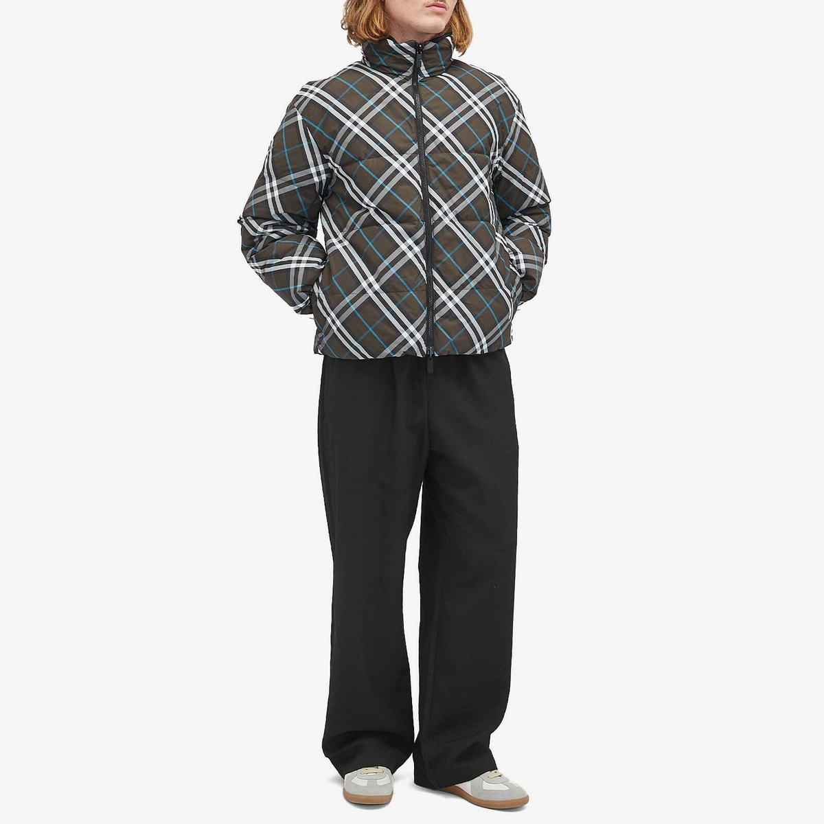 Burberry Men's Reversible Check Puffer Jacket in Snug Ip Check Burberry