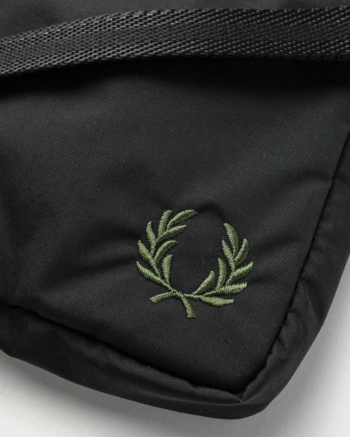 Fred Perry Nylon Twin Tipped Small Bag Black Messenger & Crossbody Bags ...