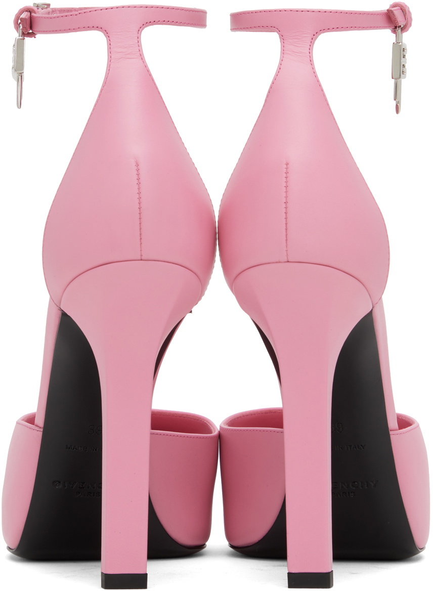 Givenchy Pink G-Lock Platform Heels Givenchy