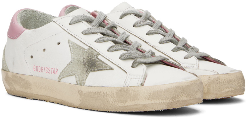 Golden Goose White Super-Star Sneakers Golden Goose Deluxe Brand