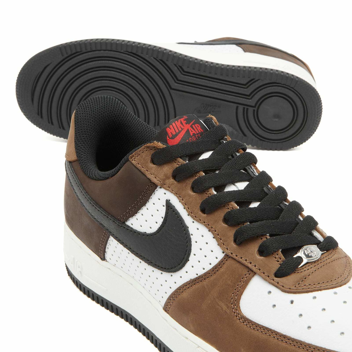 Nike Air Force 1 Low Retro Escape Sneaker in White/Black/Bison Nike