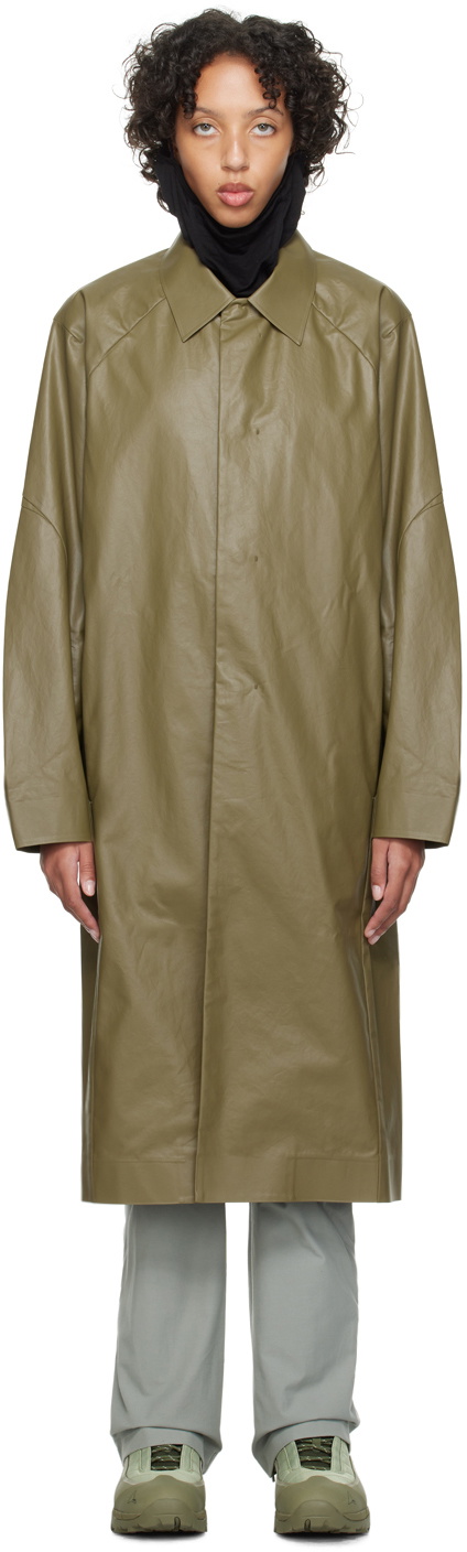 POST ARCHIVE FACTION (PAF) Green Raglan Coat Post Archive Faction