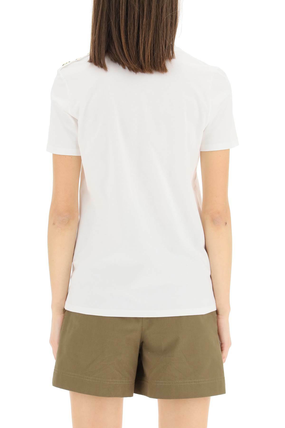 Balmain Logo Buttons T-shirt Balmain