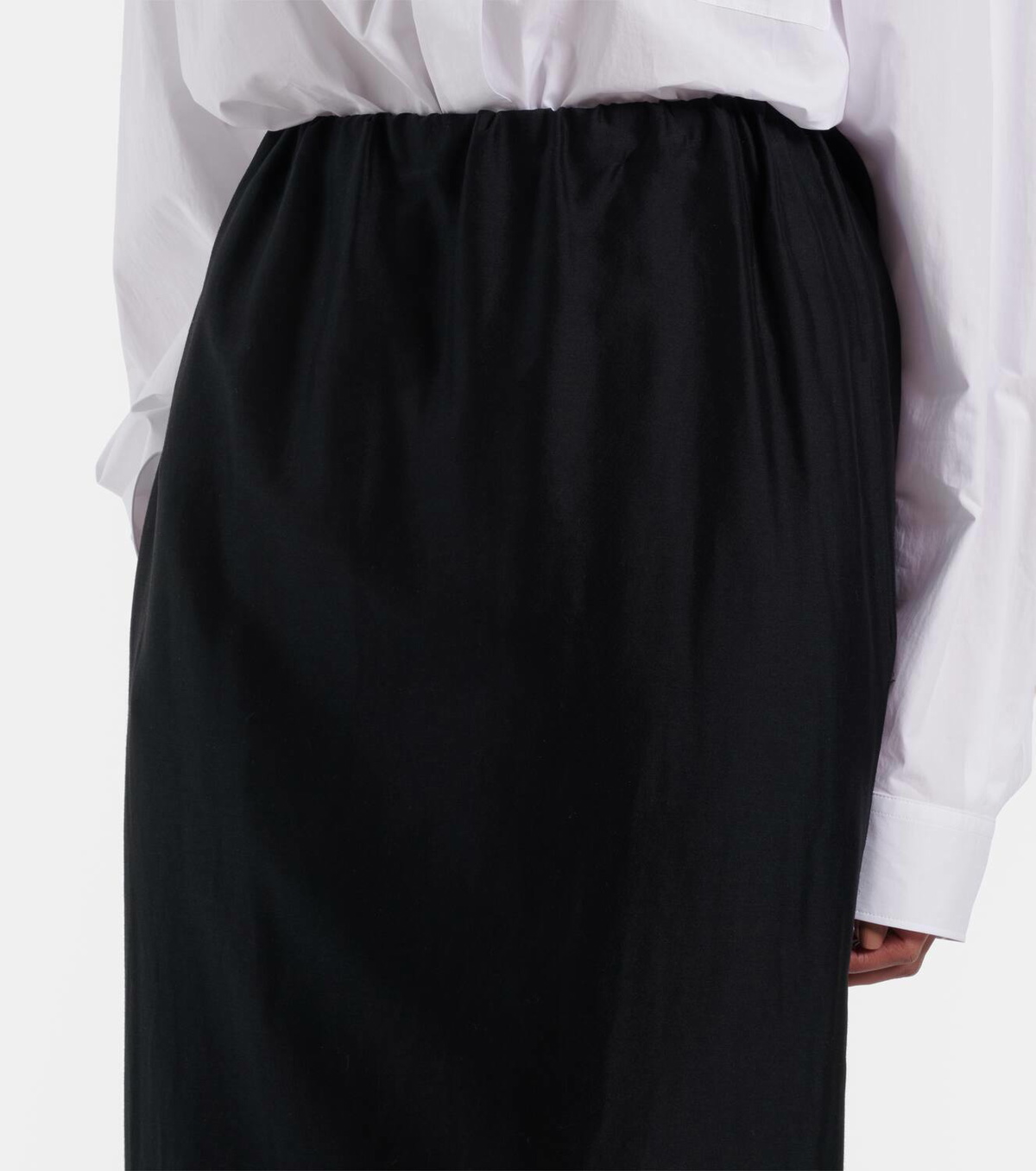The Row Saul cotton and silk voile maxi skirt The Row