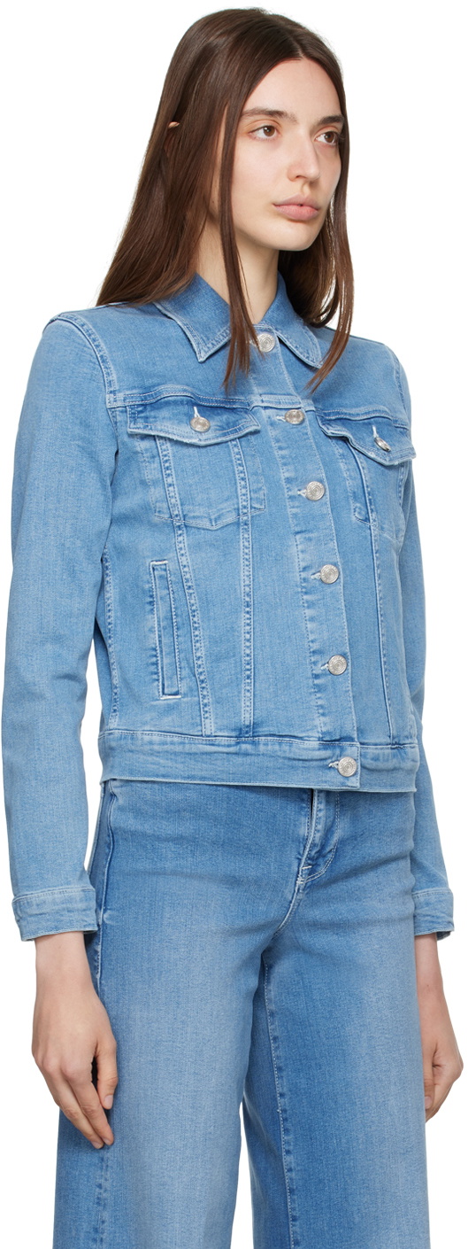 FRAME Blue 'Le Vintage' Denim Jacket Frame Denim