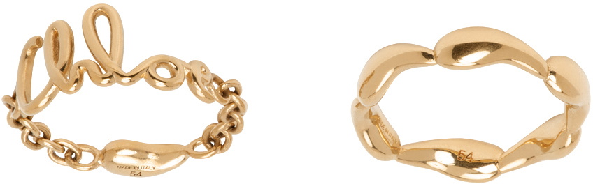 Chloé Gold 'The Chloé Iconic' Ring Set Chloe