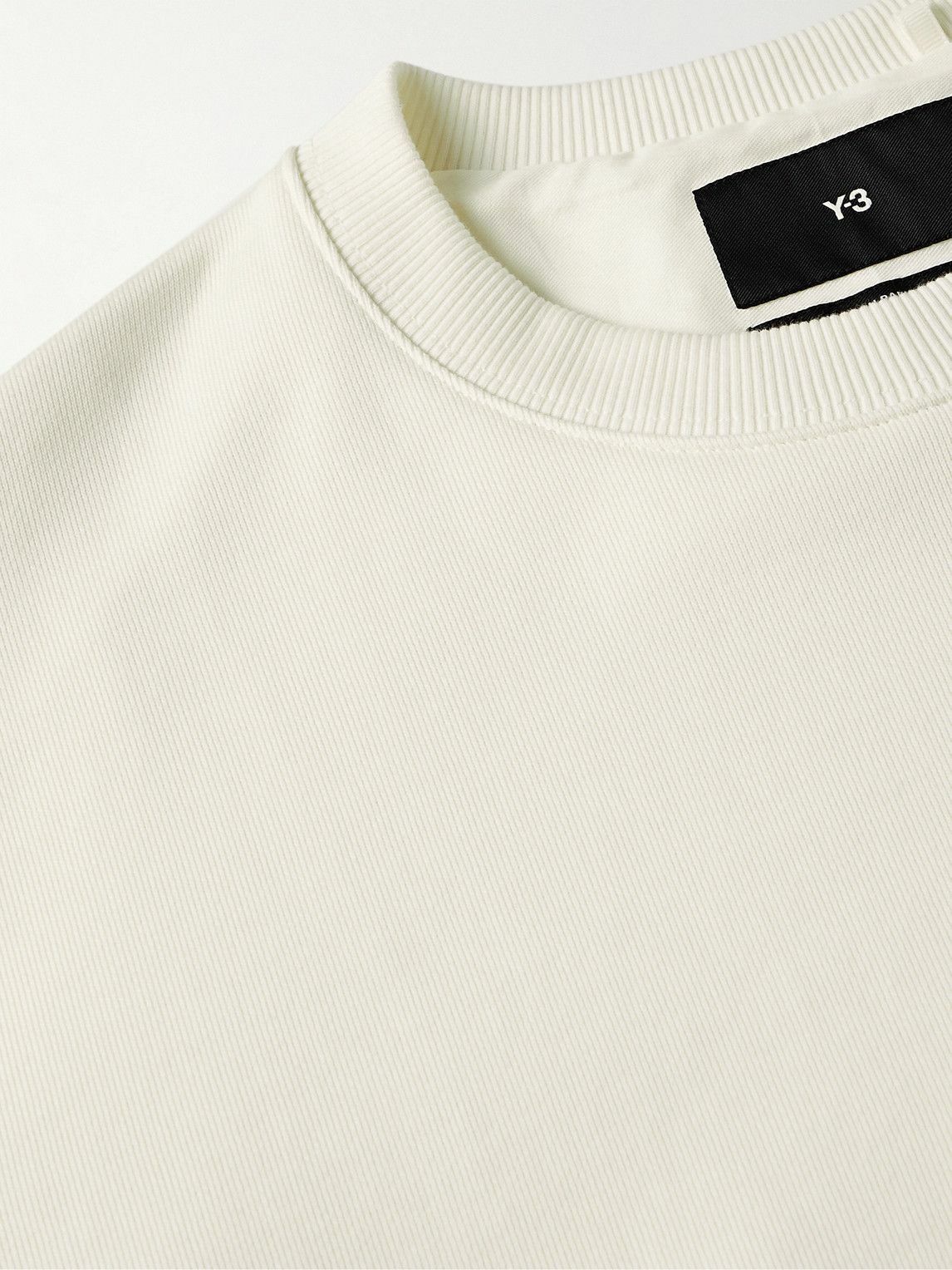 Y-3 - Oversized Logo-Appliquéd Organic Cotton-Jersey Sweatshirt ...